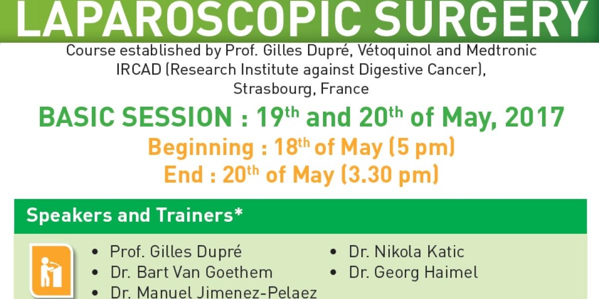 MASTER CLASS LAPAROSCOPIC SURGERY Course established by Prof. Gilles Dupré, Vétoquinol and ...